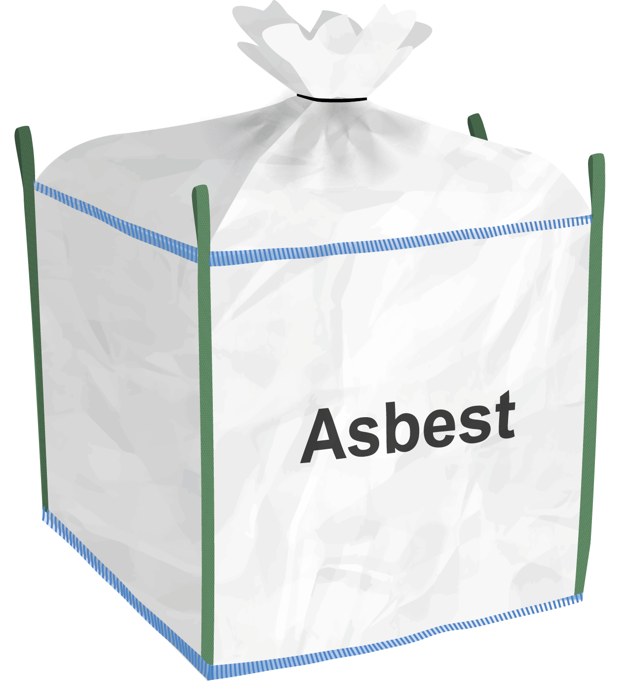 Big bag til asbest – mindre plader og stykker – Nomi4s Affaldsshop